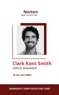 Free Printable Emergency Card Template - Illustrator, Word, PSD ...