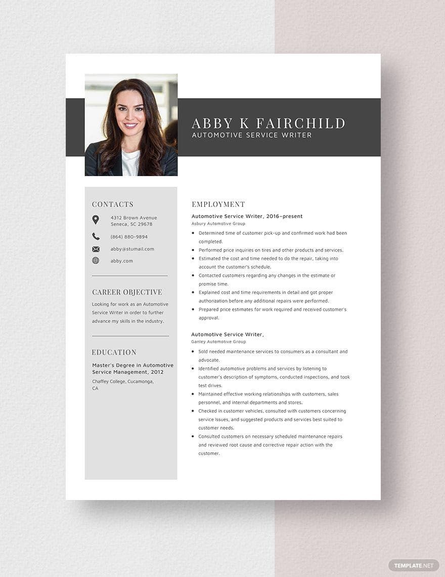 Free SEO Writer Resume Template - Word, Apple Pages | Template.net