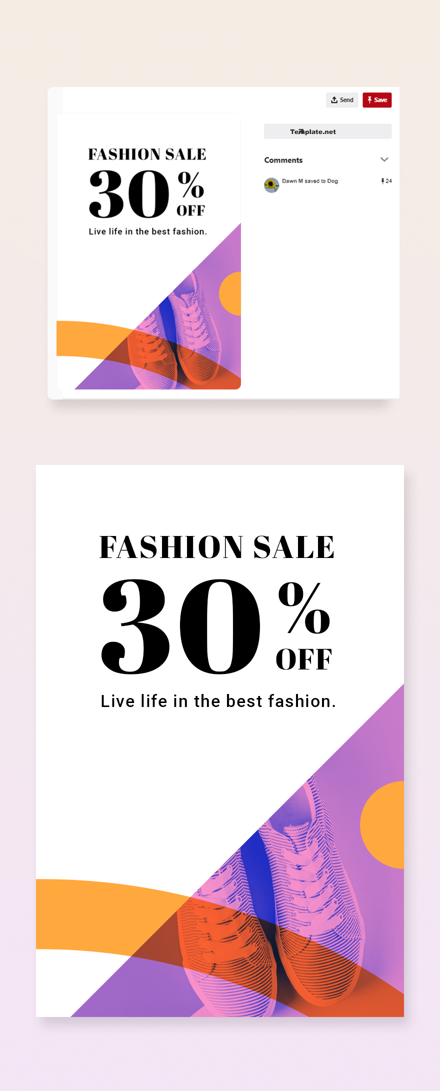 Spring Sale Pinterest Pin Template - PSD | Template.net