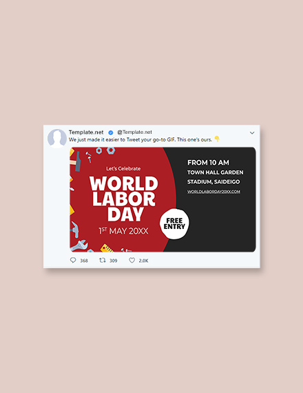 FREE Labor Day Facebook Post Template - PSD | Template.net