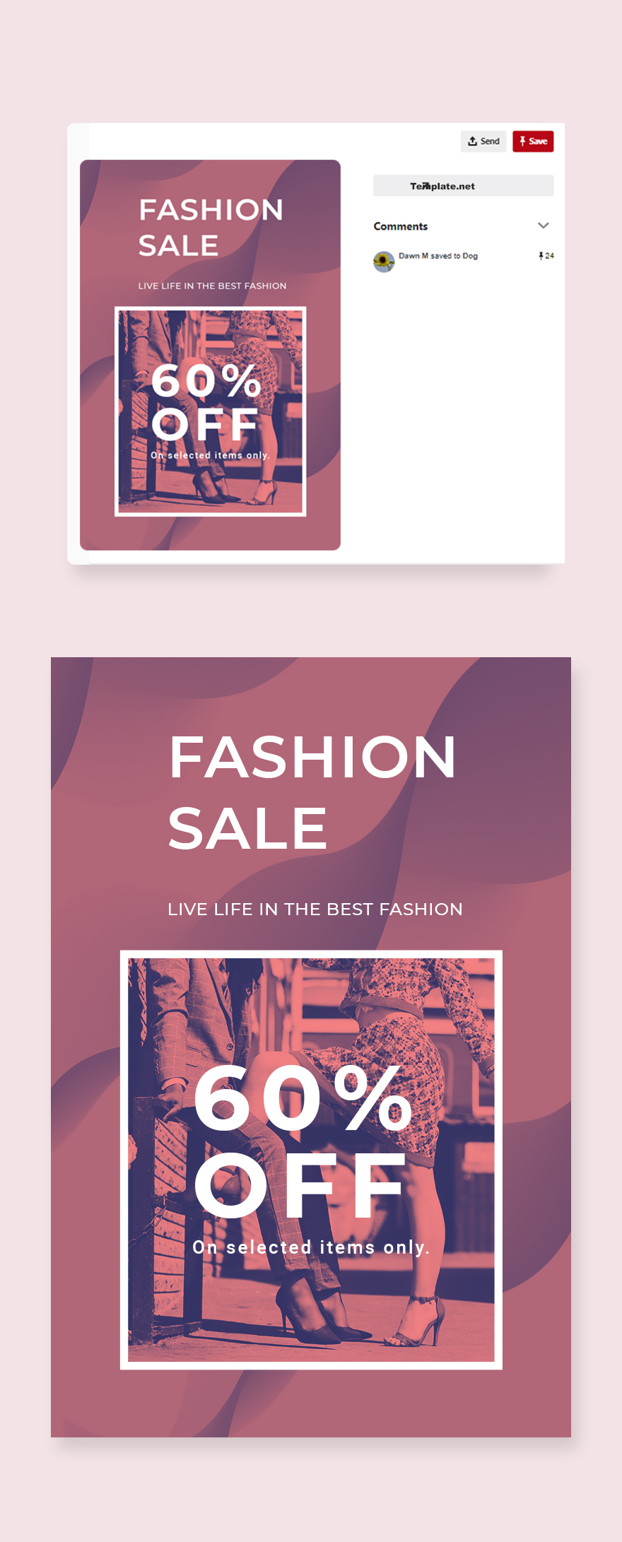 Spring Sale Pinterest Pin Template - PSD | Template.net