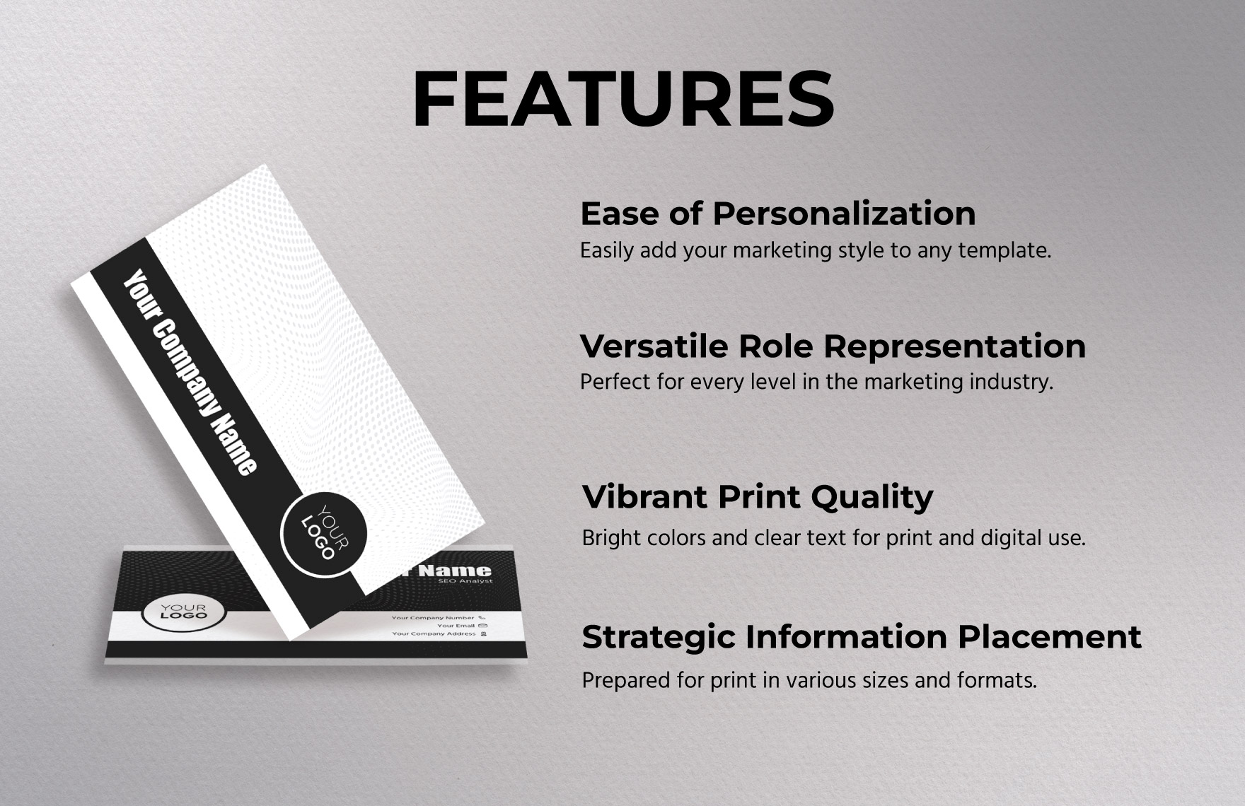 SEO Analyst Business Card Template - Download in Word, PDF | Template.net