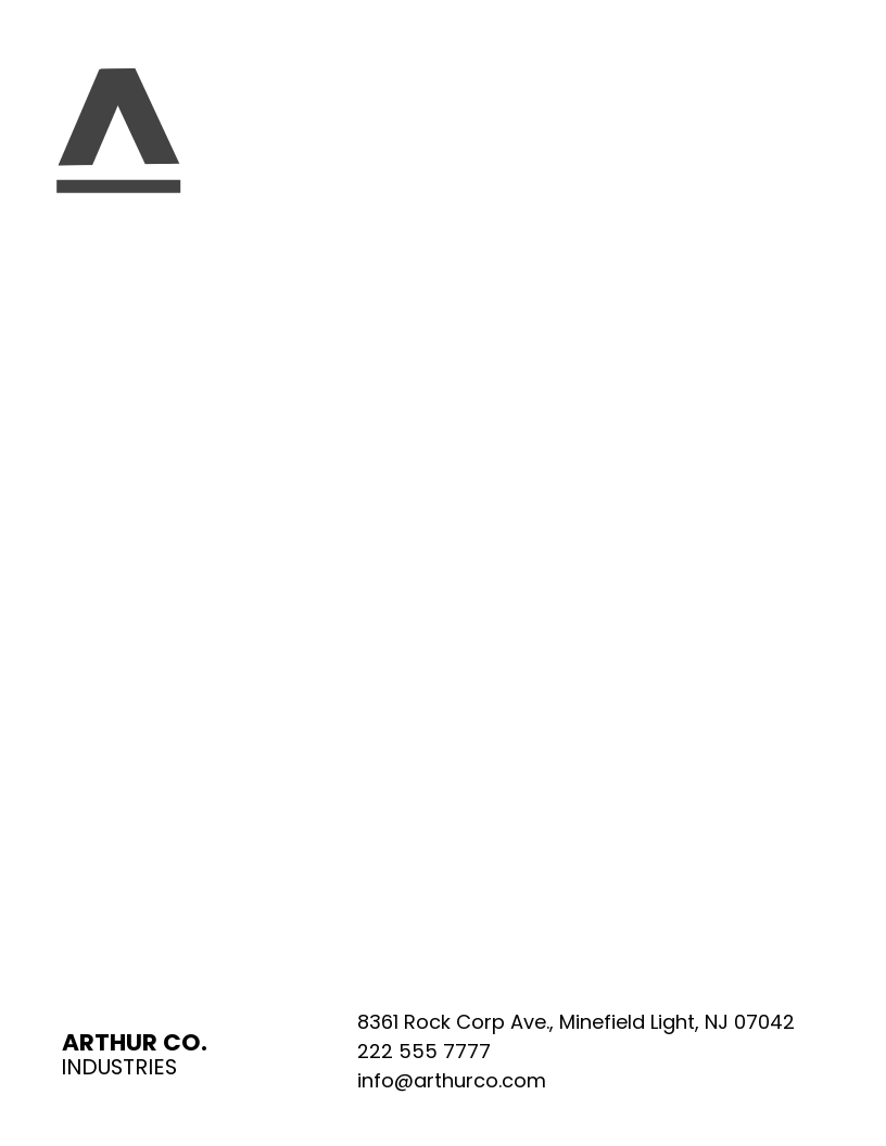 Insurance Agency Letterhead Template