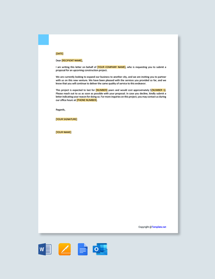Request Letter for Approval of Project Template - Google Docs, Word ...