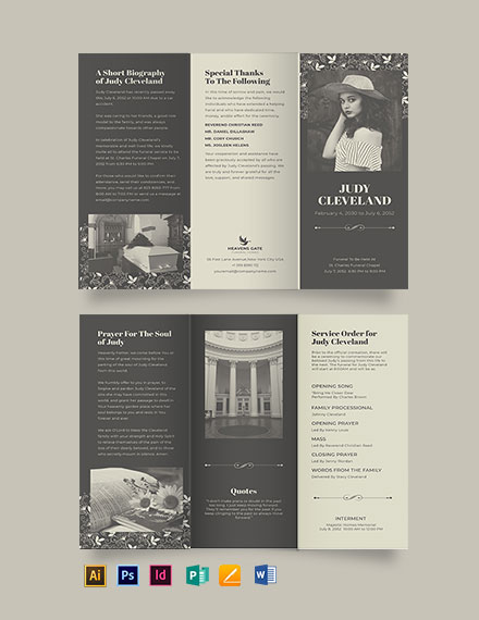 Eulogy Template - 20+ Free PDF, PSD, Word Documents Download