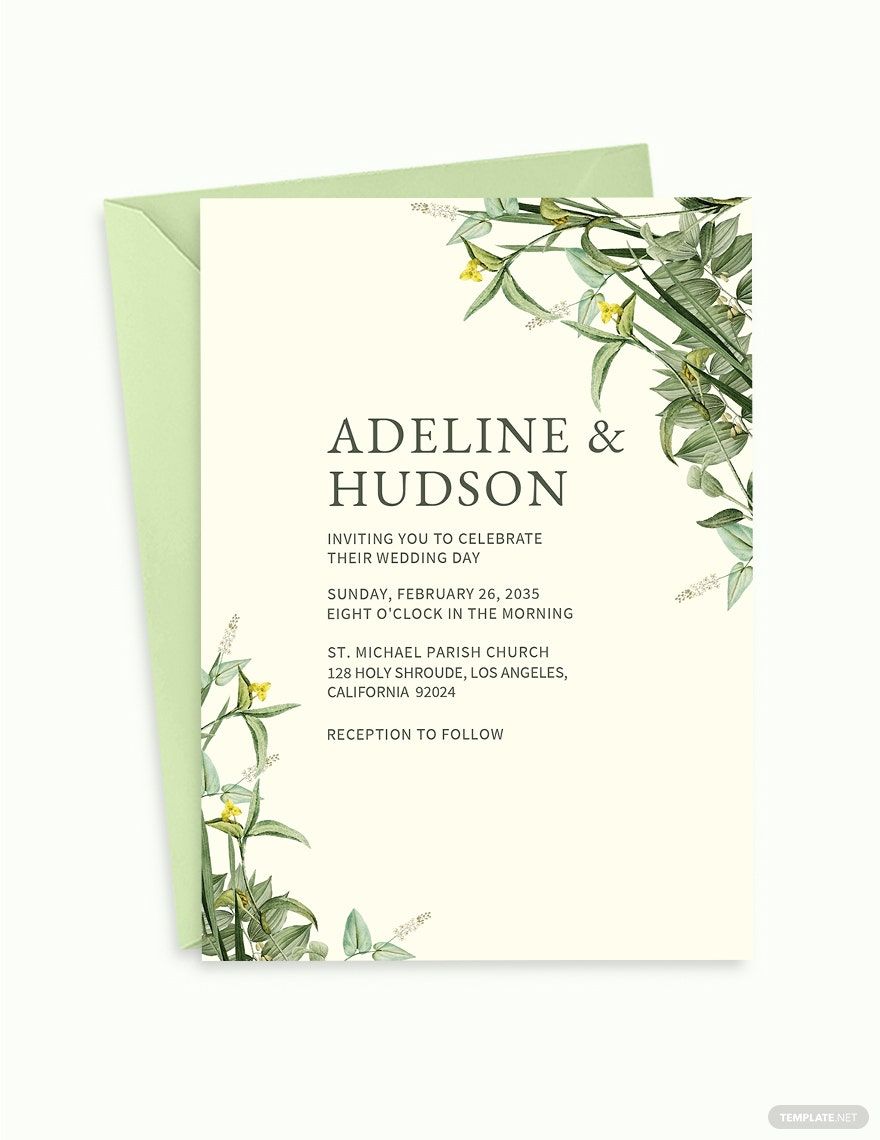 Botanika Fall Wedding Invitation Template Download In Word 