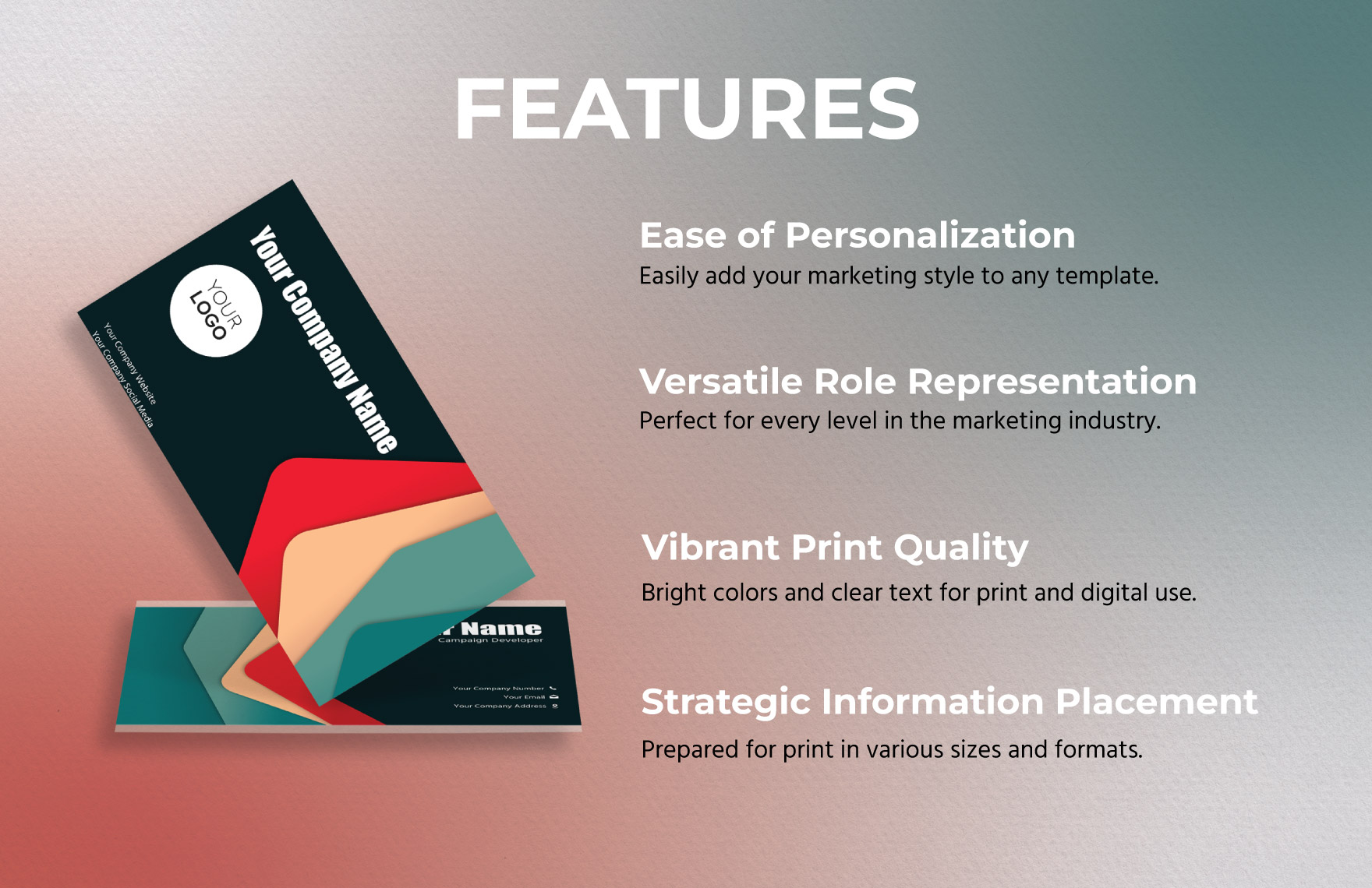 Campaign Developer Business Card Template - Download in Word, PDF ...