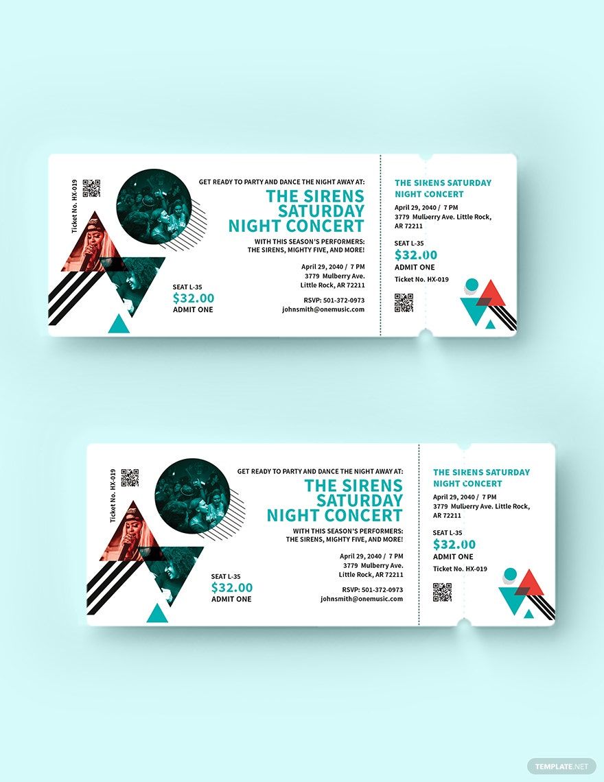 FREE Admit One Ticket Word Template Download Template