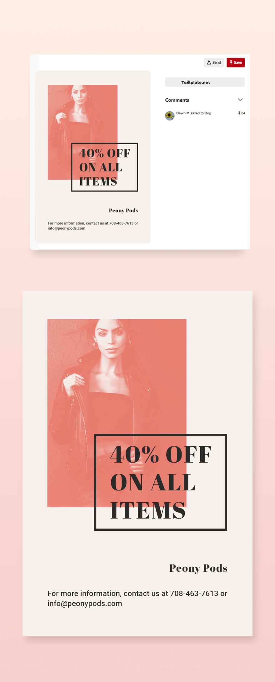 Spring Sale Pinterest Pin Template - PSD | Template.net