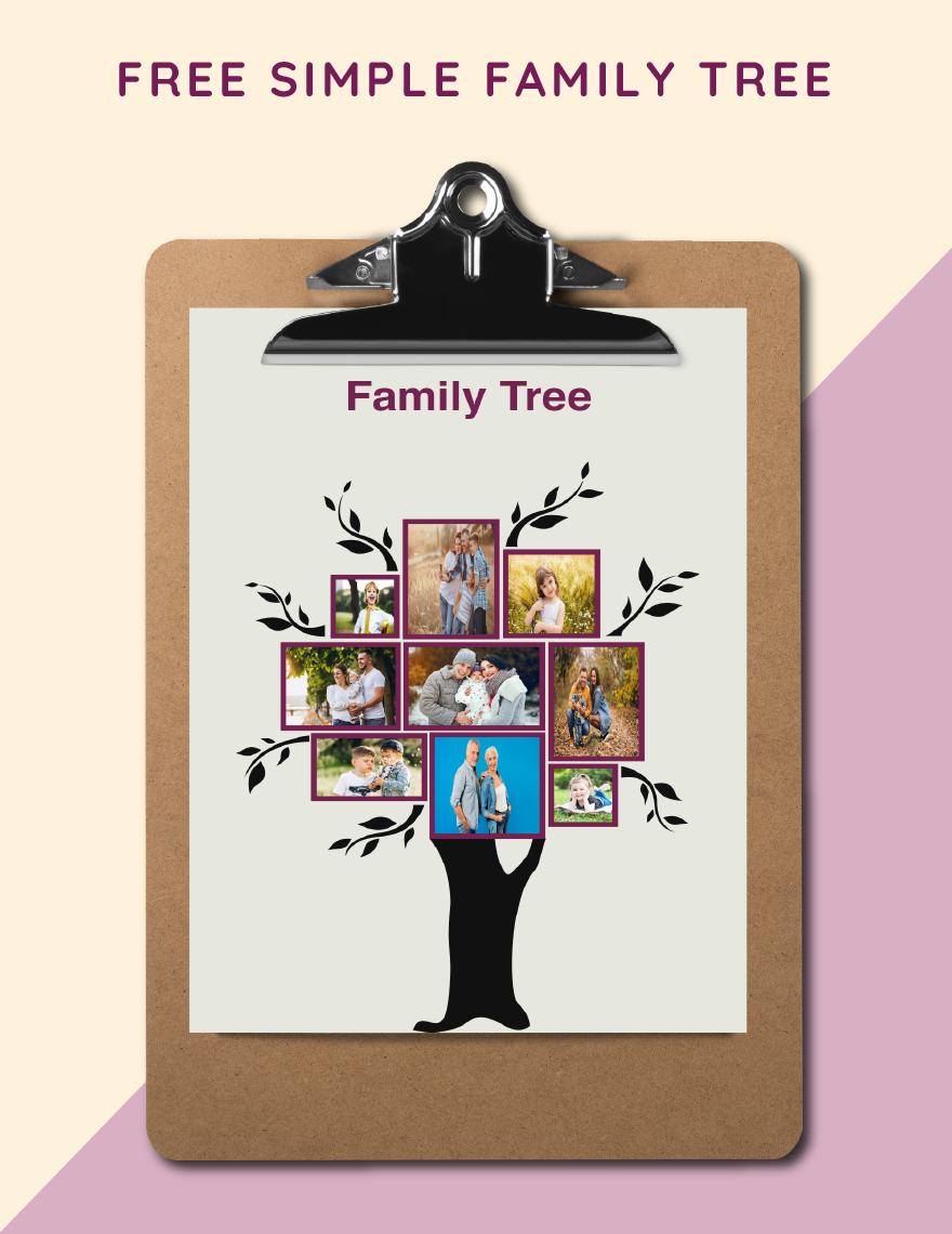 Free Simple Family Tree Word Google Docs Apple Pages Template