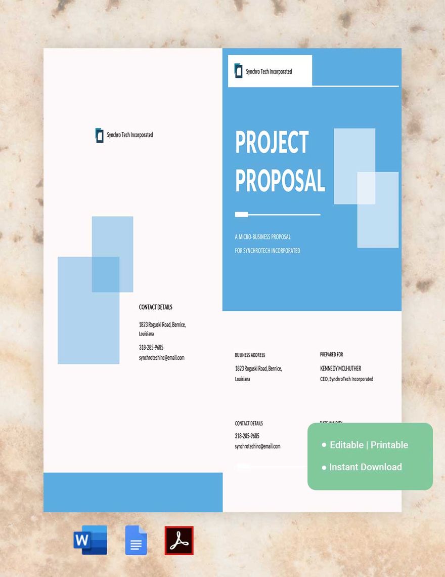Sample Small Business Proposal Template Download In Word Google Docs 