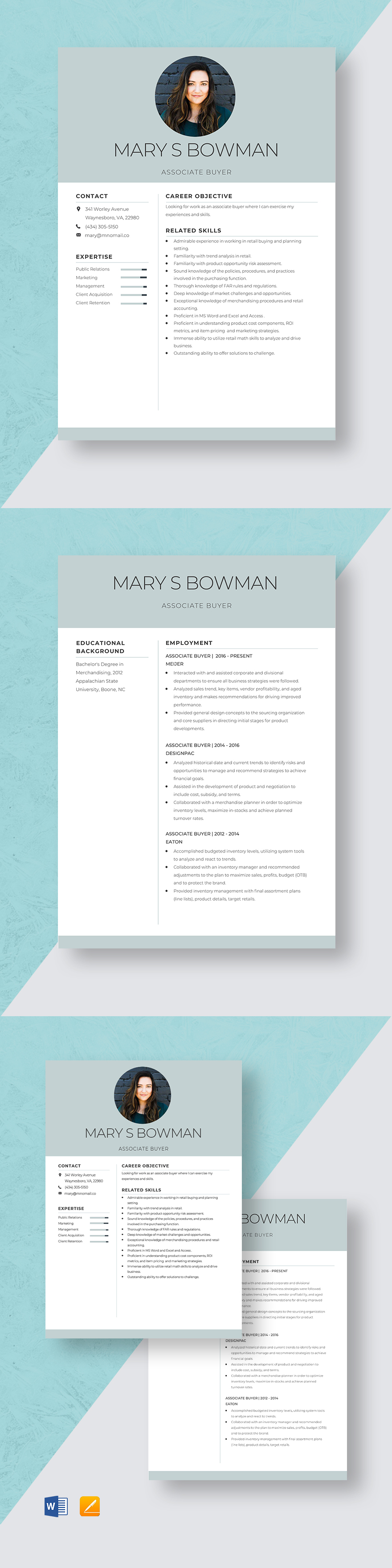 Associate Buyer Resume Template Word Apple Pages Template Associate Buyer Resume Template Word Apple Pages Template