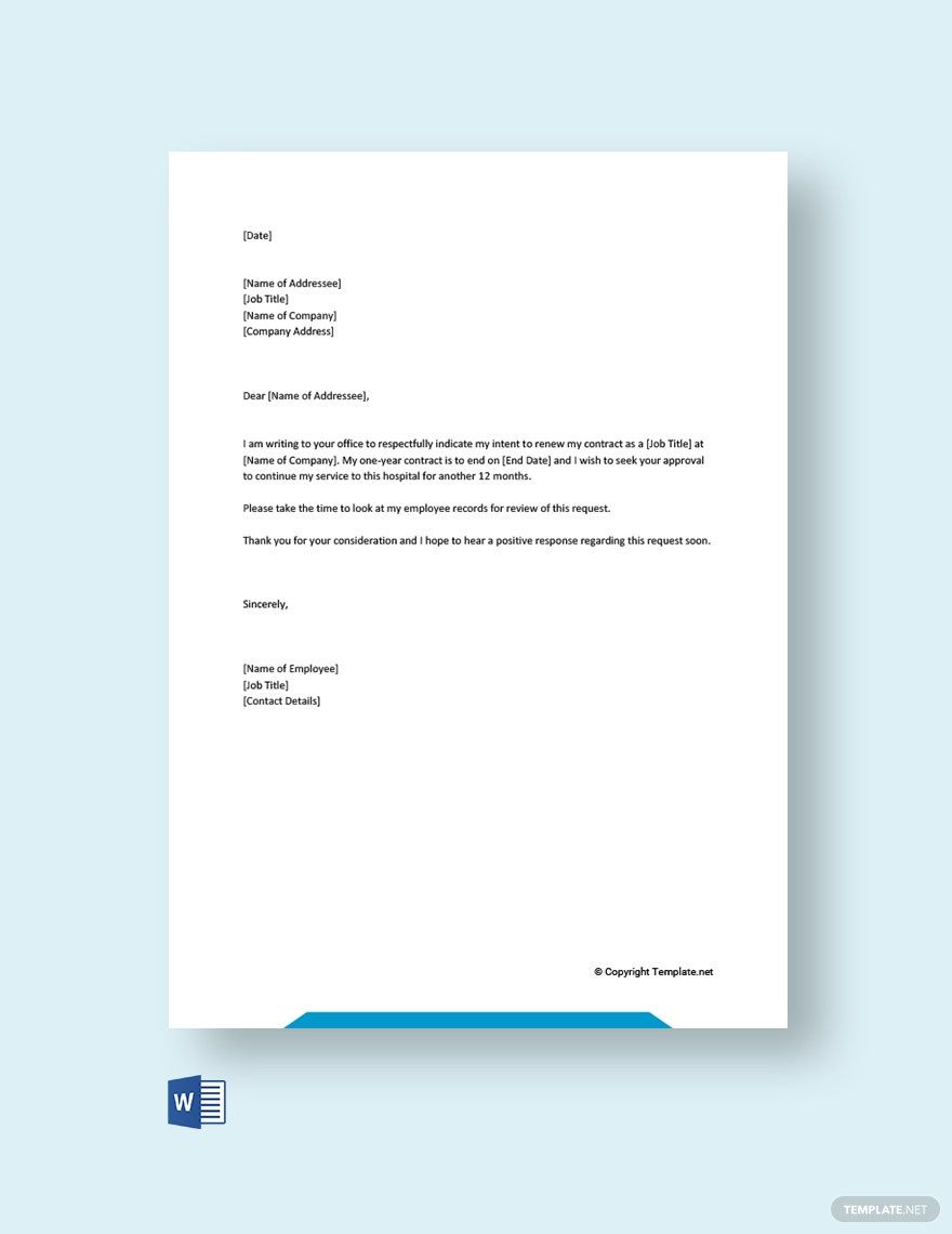 Renewal Letter Templates Documents Design Free Download Template