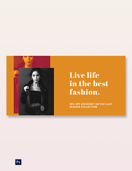 Clean Fashion Sale Tumblr Post Template - PSD | Template.net