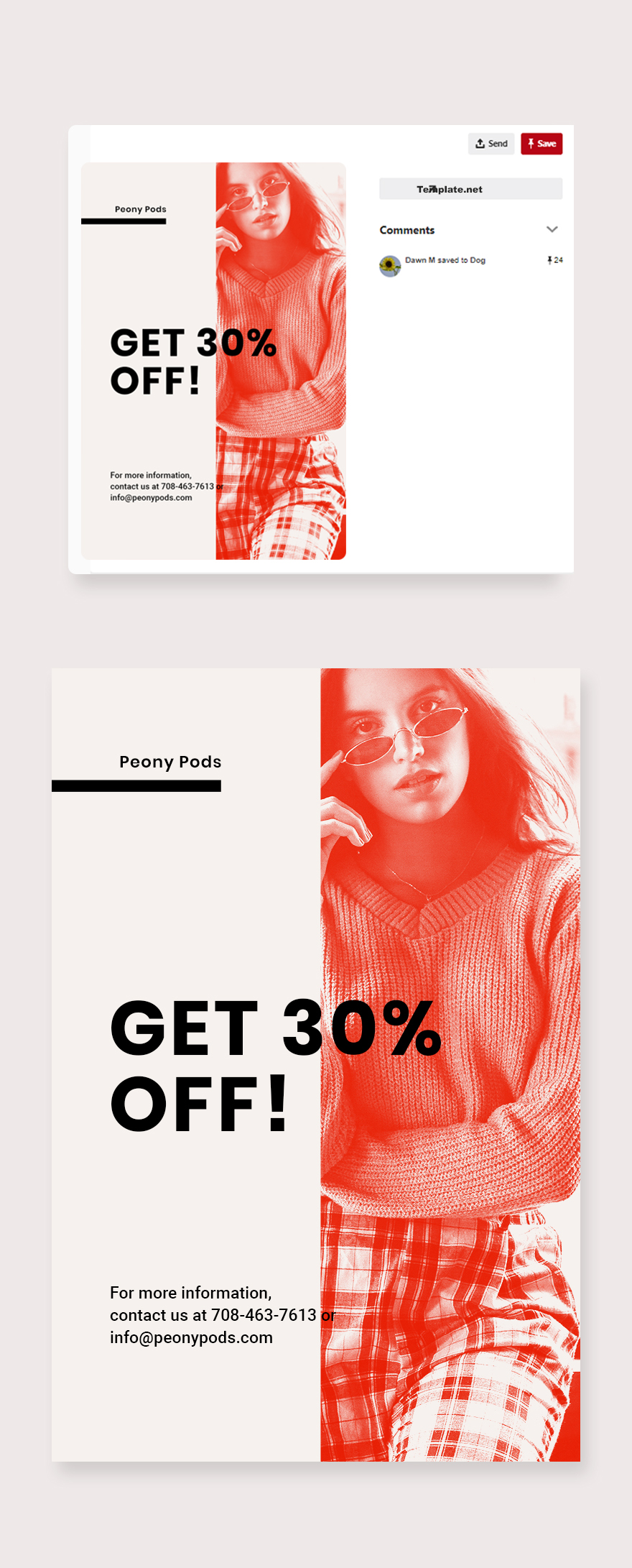 Spring Sale Pinterest Pin Template - PSD | Template.net
