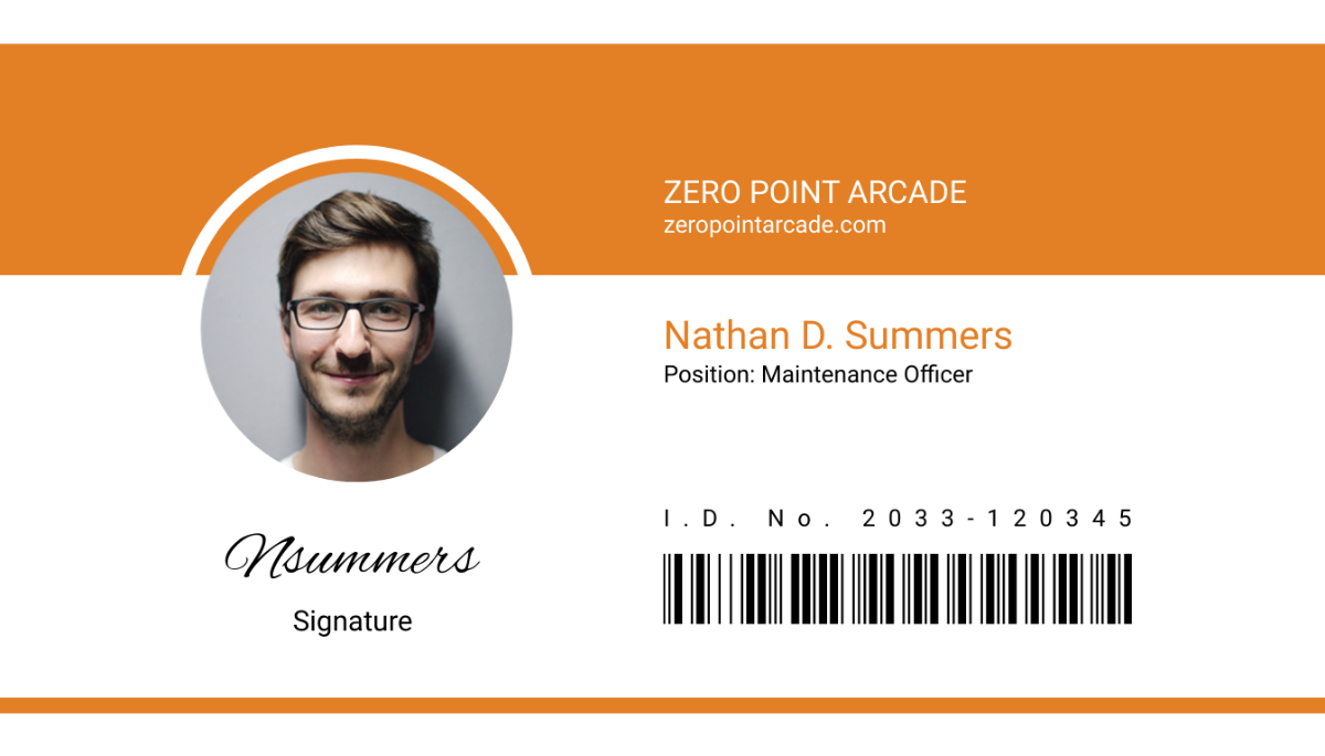 Free Arcade ID Card Edit Online Download Template Free Arcade ID Card Edit Online Download Template