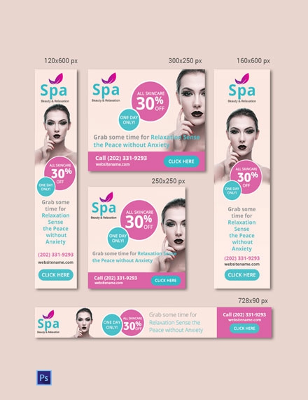 Spa Facebook Ad Banner Template - Download in PSD | Template.net