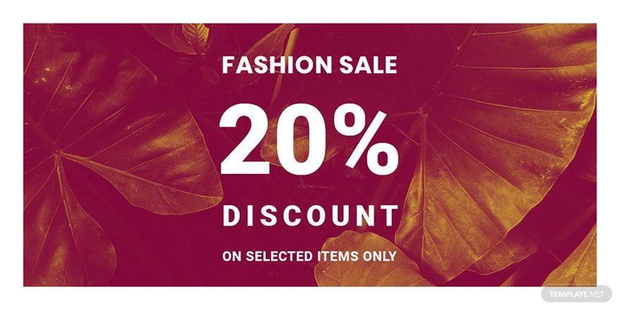Grand Fashion Sale Twitter Post Template Download In PSD Template