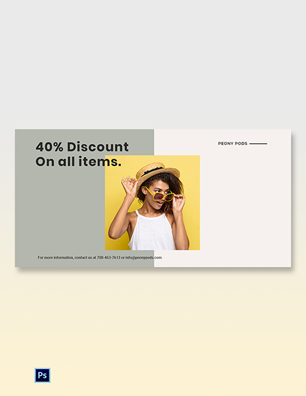 Basic Fashion Sale Blog Post Template - Download in PSD | Template.net