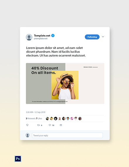 Blank Twitter Template