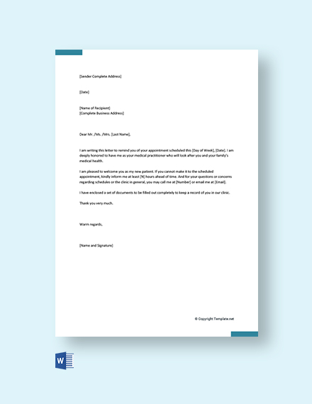 FREE Doctor Letterhead Format Template - Word (DOC) | PSD | Apple (MAC ...