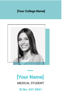 Medical Student ID Card Template - Edit Online & Download Example ...