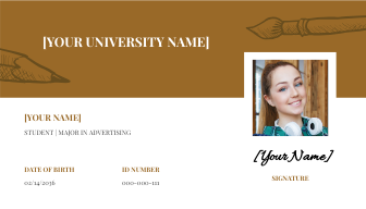 Sample University Business Card Template - Edit Online & Download ...