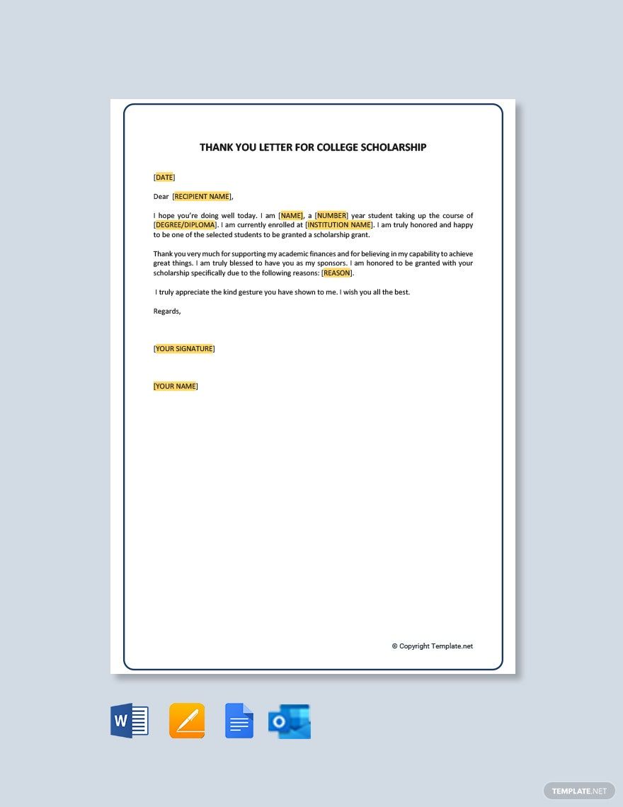 Scholarship Application Letter Templates Documents Design Free 