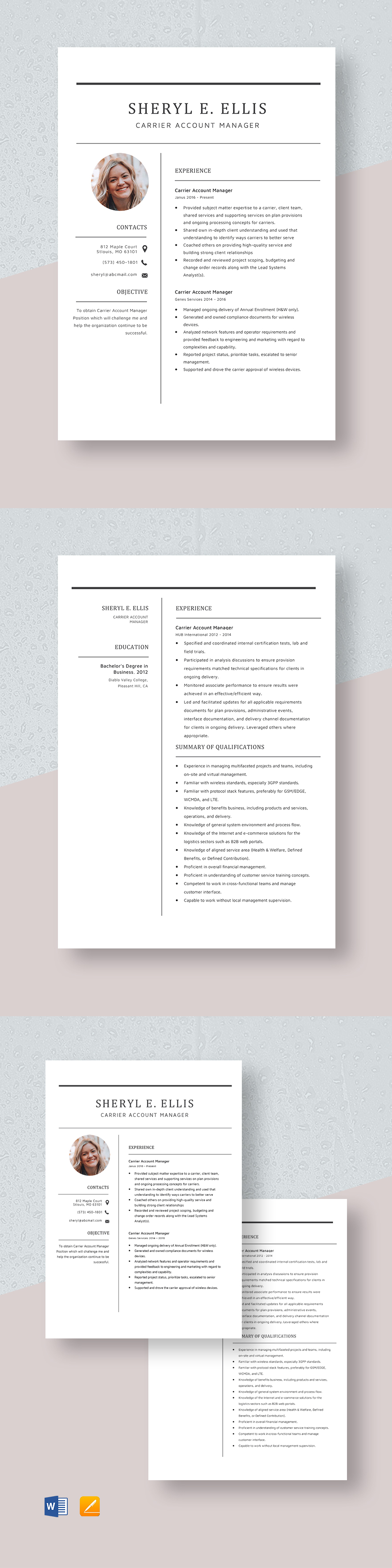 Cosmetic Account Manager Resume Template Word Apple Pages Template cosmetic-account-manager-resume-template-word-apple-pages-template