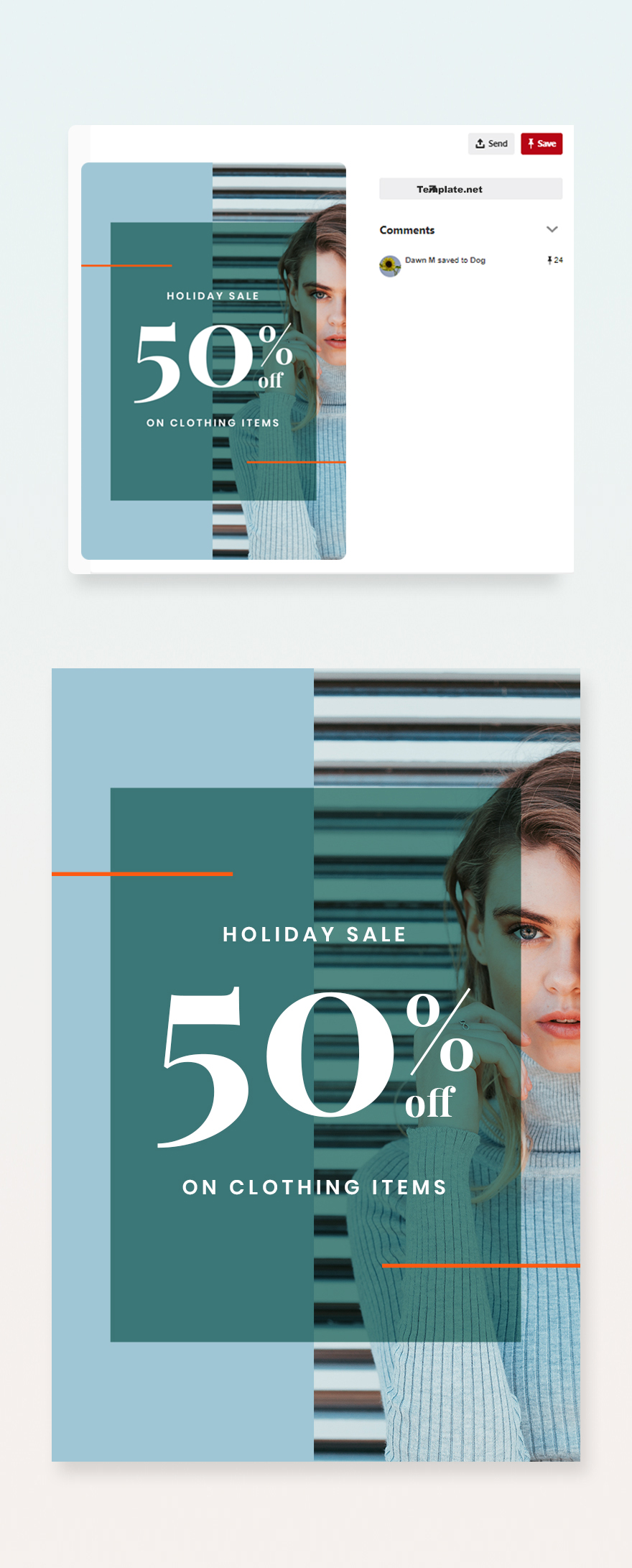 Holiday Spring Offer Sale Pinterest Pin Template - PSD | Template.net