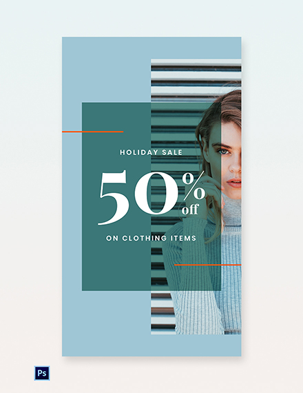 Holiday Collection Sale Facebook Post Template - Download in PSD ...