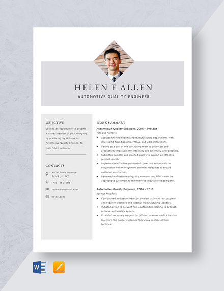 Free Automotive Collision Repair Resume - Download in Word, Apple Pages ...