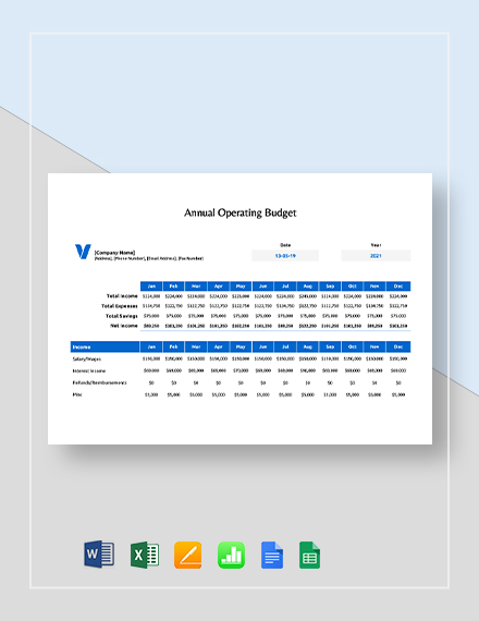 14+ Operating Budget Templates - Word, PDF, Excel