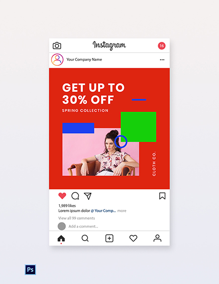 Holiday Travel Instagram Post Template - PSD | Template.net