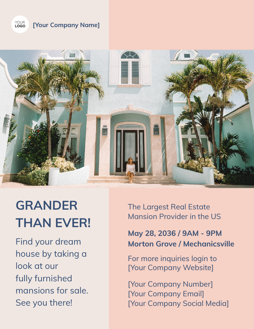 Mansion Flyer Template - Edit Online & Download Example | Template.net