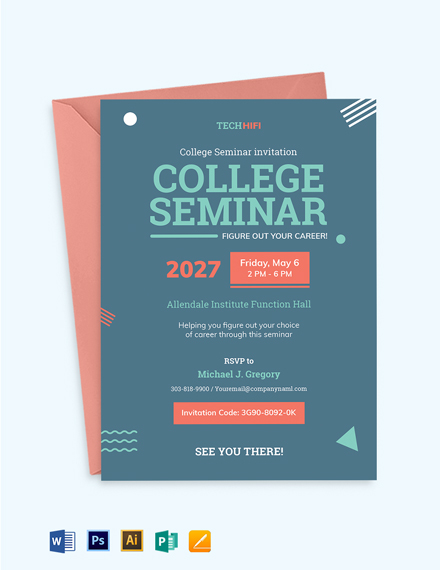 Financial Seminar Invitation