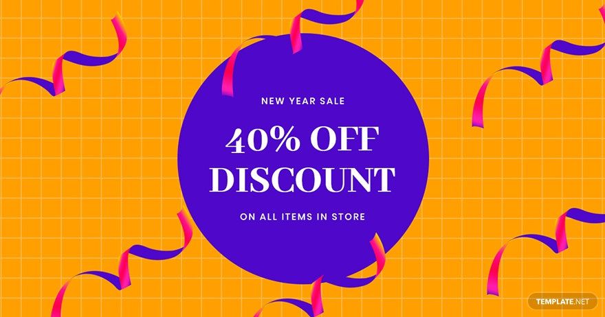 Simple Holiday Sale facebook Post Template - PSD | Template.net