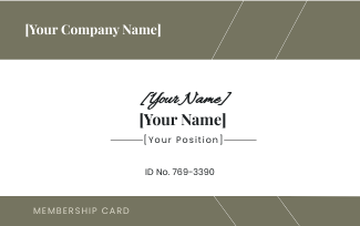 Club Membership ID Card Template - Edit Online & Download Example ...