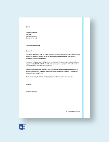 FREE Sample Civil Engineer Offer Letter Template - Word (DOC) | Google ...