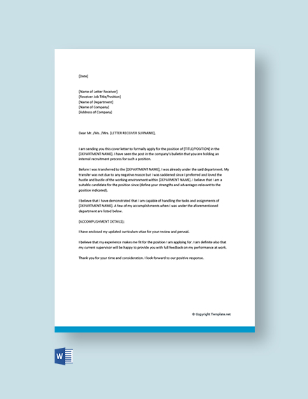 129 FREE Cover Letter Templates Word Google Docs Apple Pages 