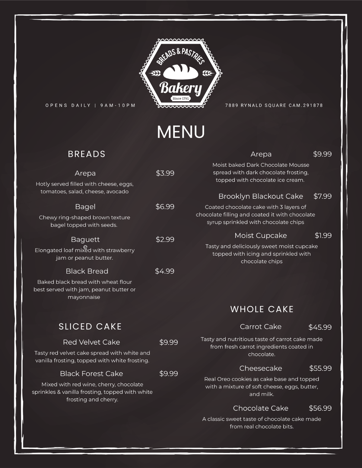 FREE Chalkboard Templates Examples Edit Online Download FREE Chalkboard Templates Examples Edit Online Download