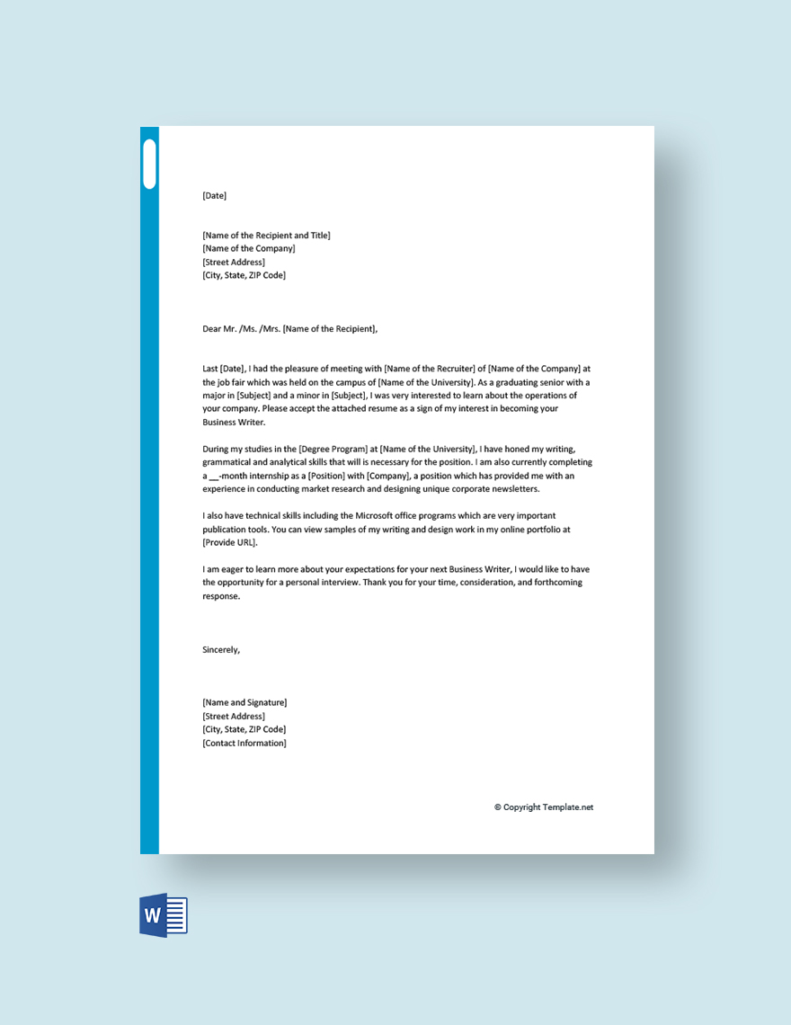 Free Application Letter for Any Positions Without Experience Template ...