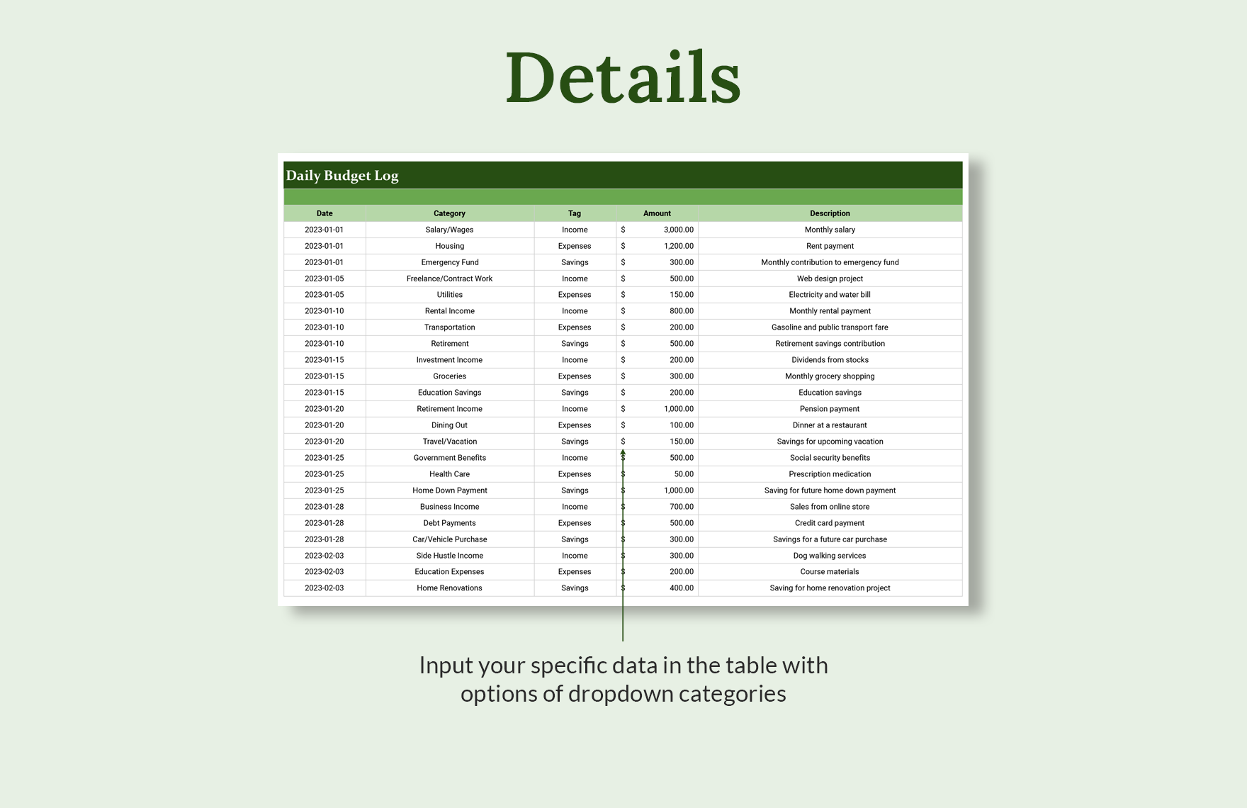 Daily Budget Planner Template - Download in Word, Google Docs, Excel ...