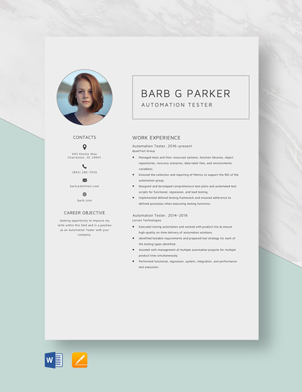 Free QA Automation Tester Job Description - Google Docs, Word, Outlook ... Free QA Automation Tester Job Description - Google Docs, Word, Outlook ...