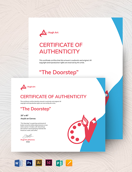 Painting Certificate Template - 15+ Word, PDF, PSD, AI Documents Download