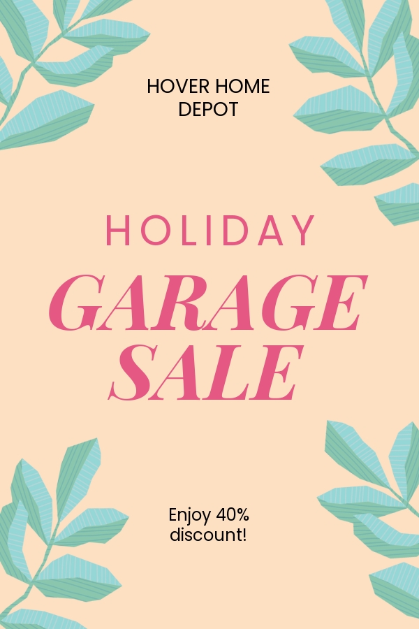 Holiday Discount Sale Pinterest Pin Template - PSD | Template.net