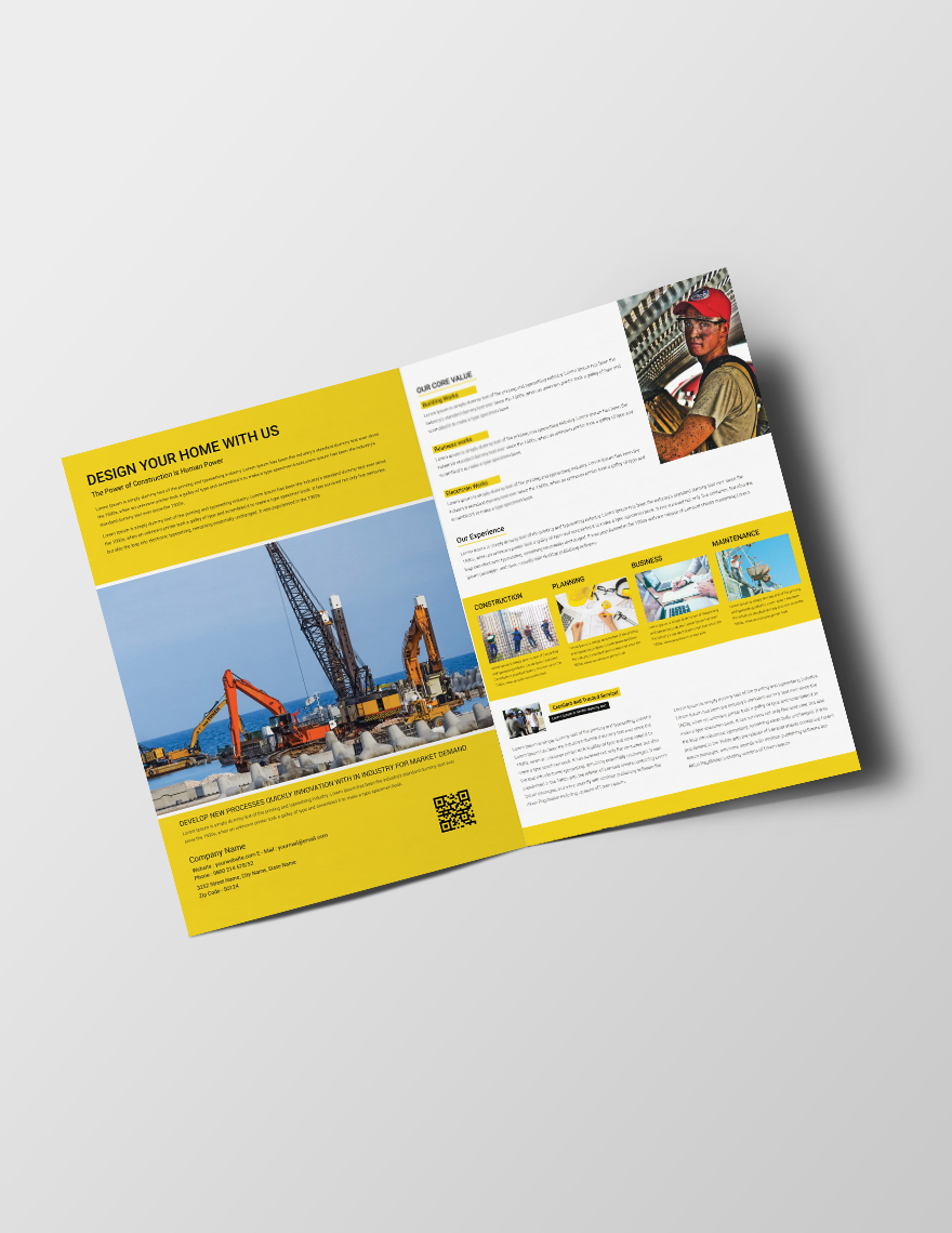 Construction Brochure Template Download In Word Google Docs 