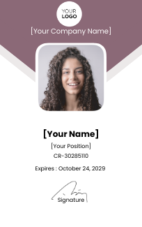 Simple Advertising Agency ID Card Template - Edit Online & Download ...
