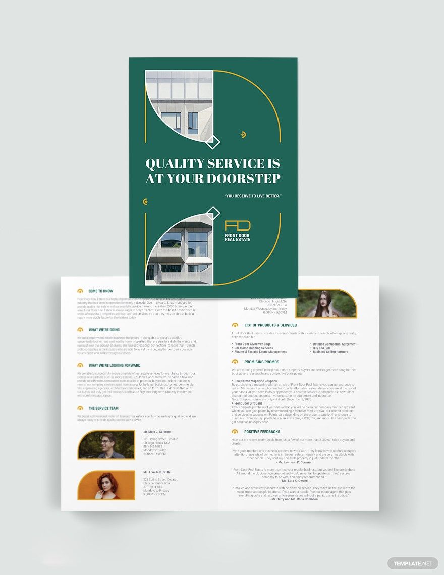 Real Estate Expired Listing Bi fold Brochure Template Download In 