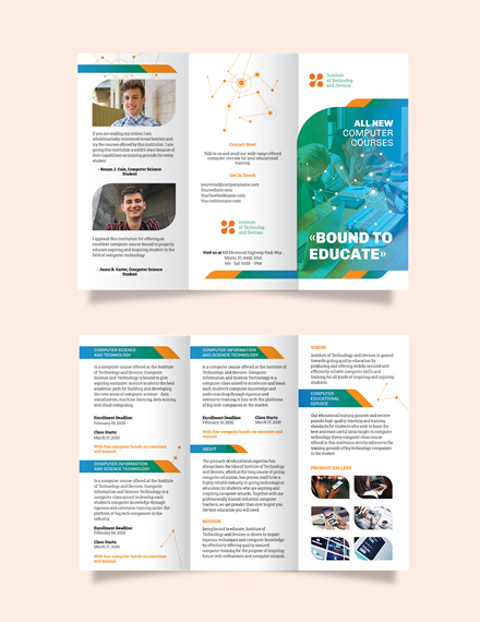 20+ Computer Brochures - Word, PSD, AI, EPS, Apple Pages